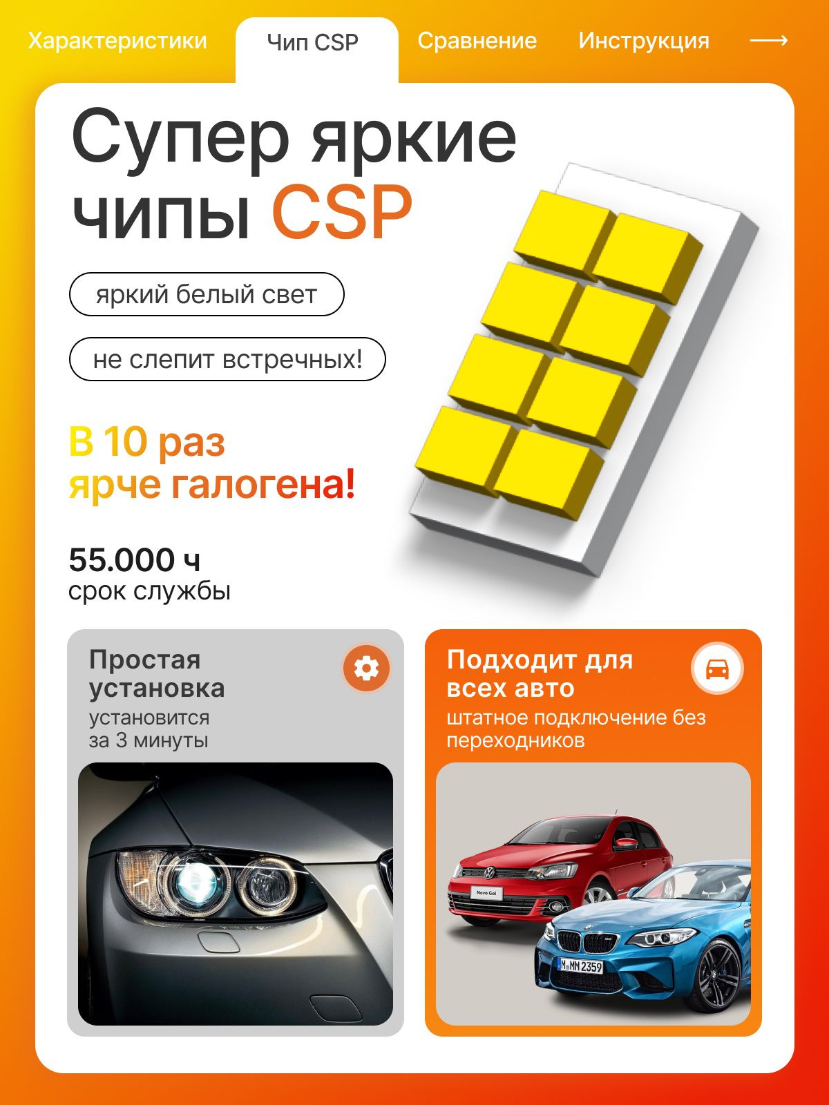 Лампа автомобильная AutoForce, 2 шт. LED XX купить c доставкой на OZON по низкой цене (2979797813)