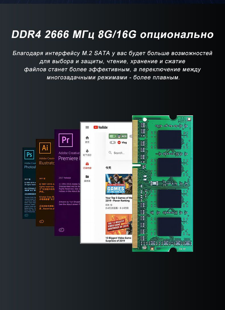 Intel Мини-ПК (Intel N150, RAM 8 ГБ, SSD 256 ГБ, Intel UHD Graphics ...