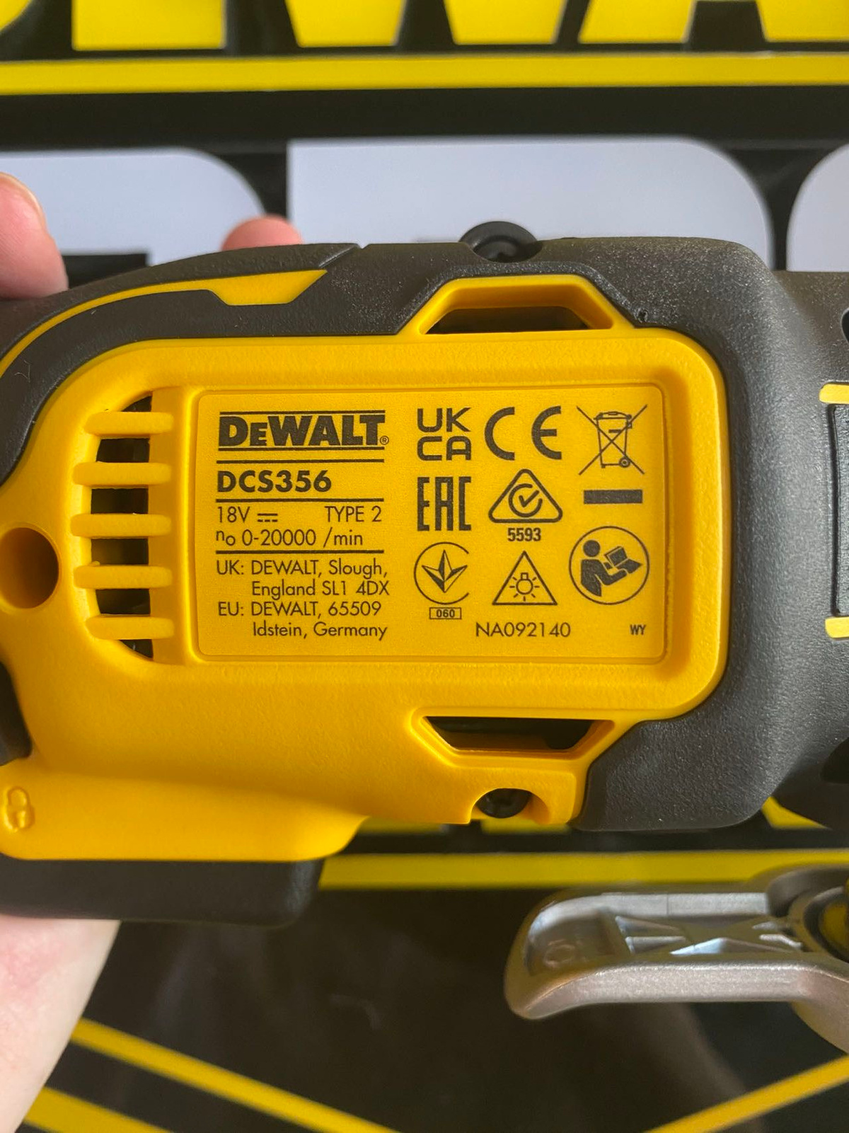 Аккумуляторный триммер DEWALT DCS356 18В Li-Ion, 20000 кол/мин, без АКБ ...