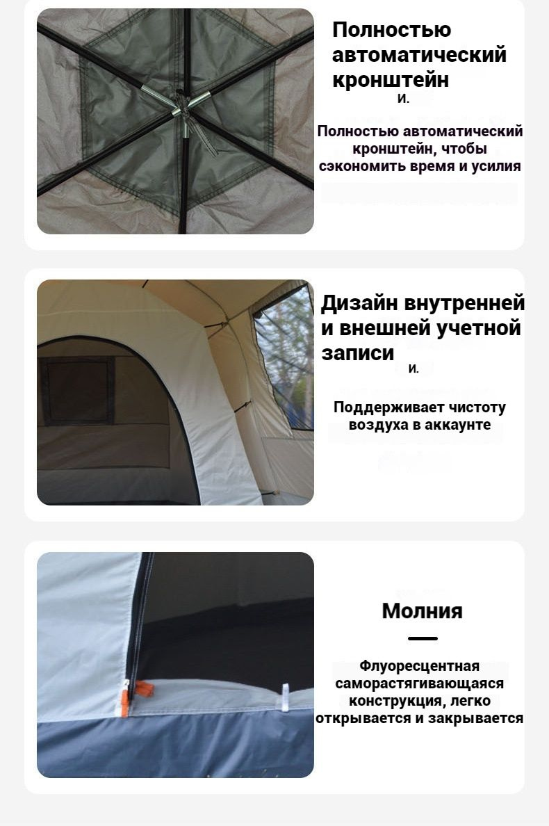 Палатка 8-местная HuaKe 1915 купить c доставкой на OZON по низкой цене (2132839418)