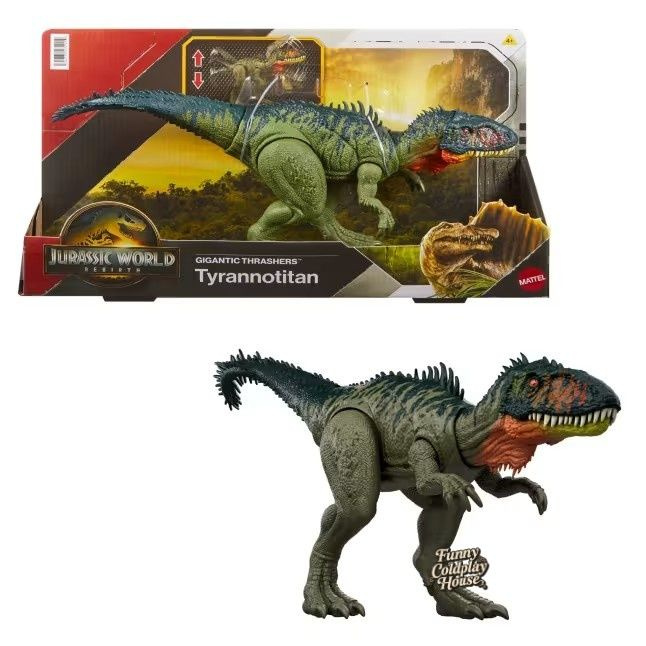 игрушки фигурки Jurassic World Rebirth Gigantic Thrashers Tyrannotitian ...