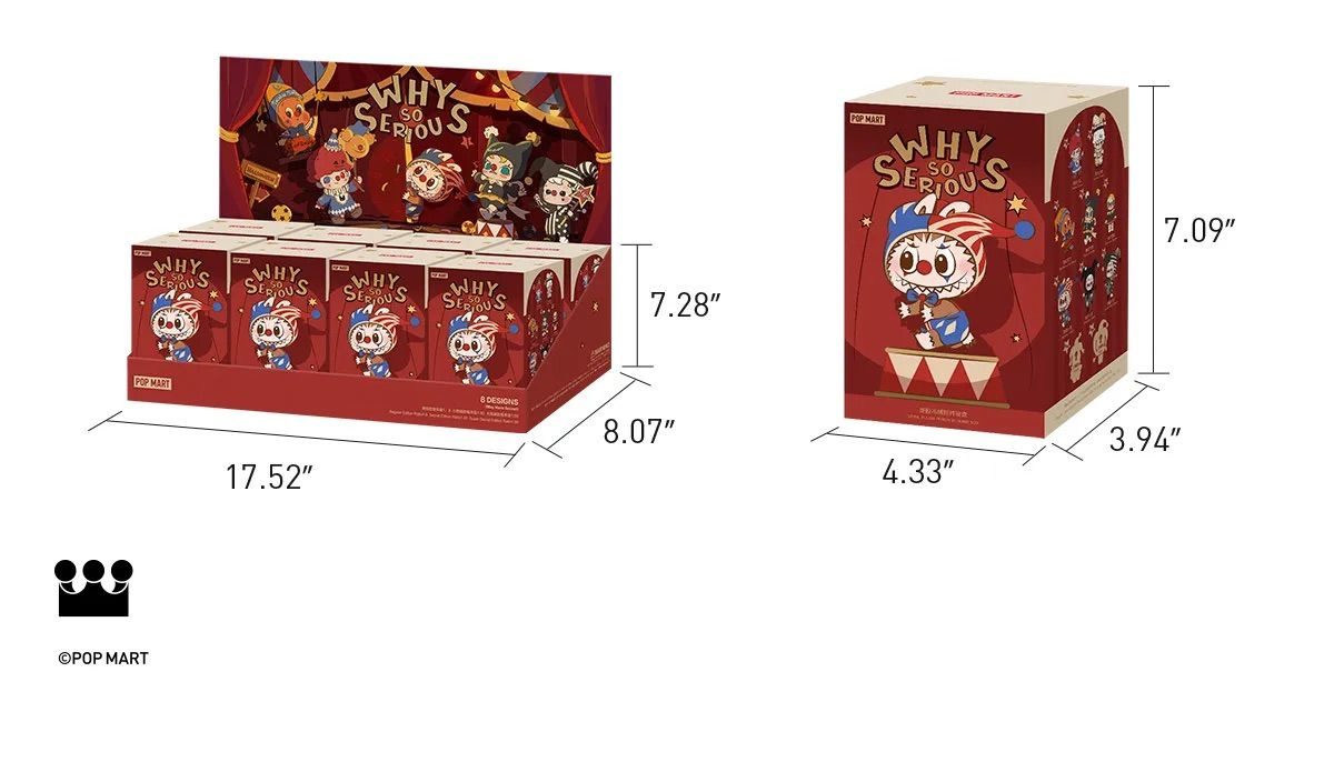 100% Original оригинал Коллекционная POP MART WHY SO SERIOUS Series ...