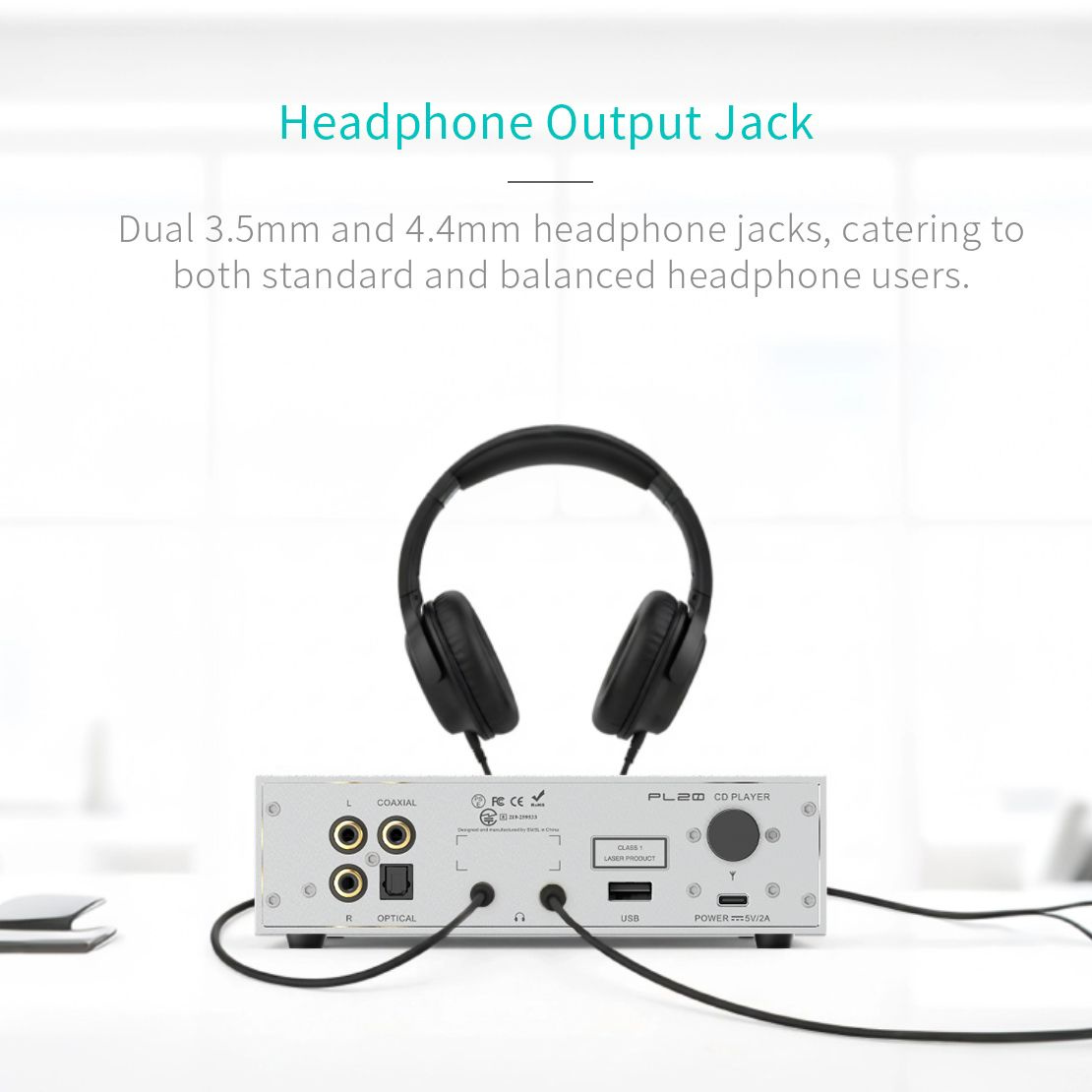 SMSL PL20 Аудиоплеер CD высокого разрешения, портативный CS43131 * 2 ...