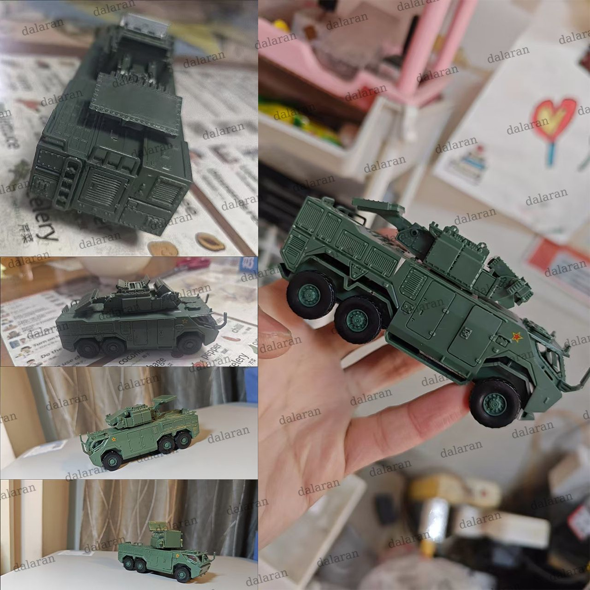 HQ-17A Колёсный ЗРК сборная модель танка 1/72 без клея, Dalaran (на ...