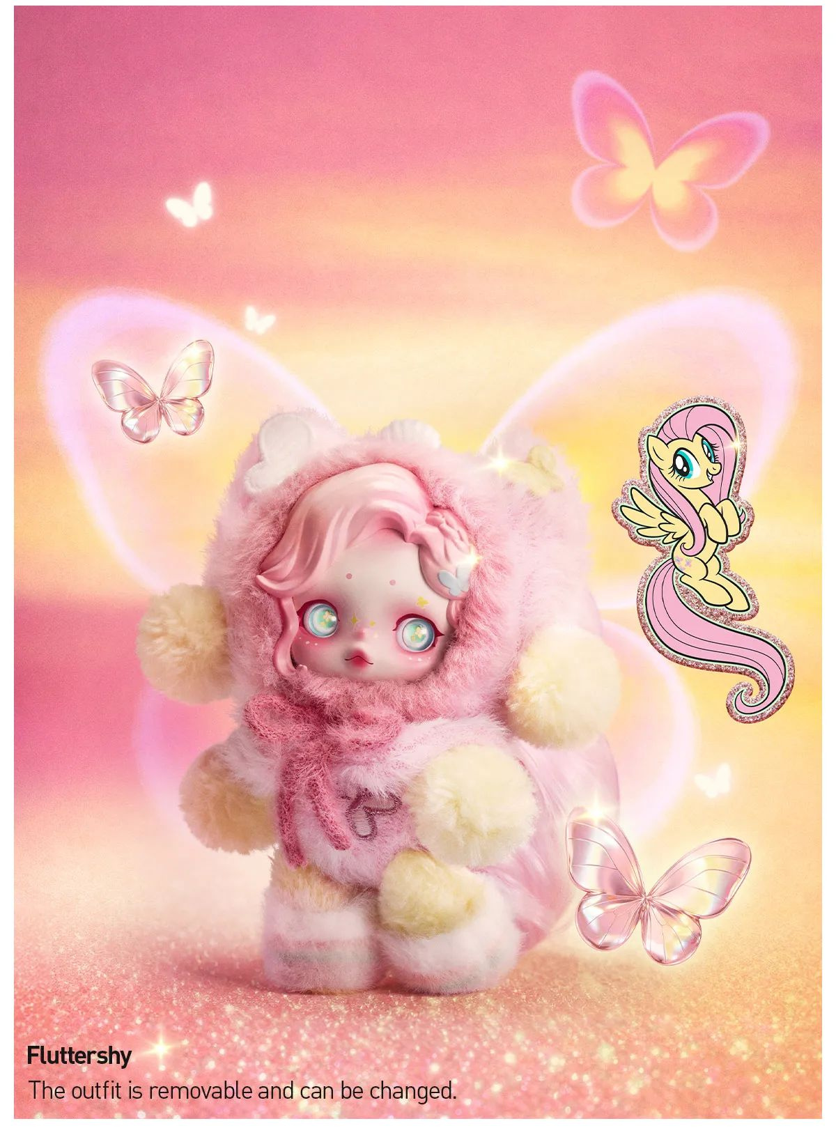 Коллекционная POP MART SKULLPANDA My Little Pony Series Plush Doll ...