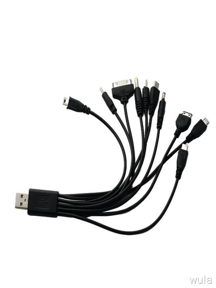 Портативный USB-кабель для зарядки 10-в-1 30PIN / 3,5 мм / USB / Micro ...