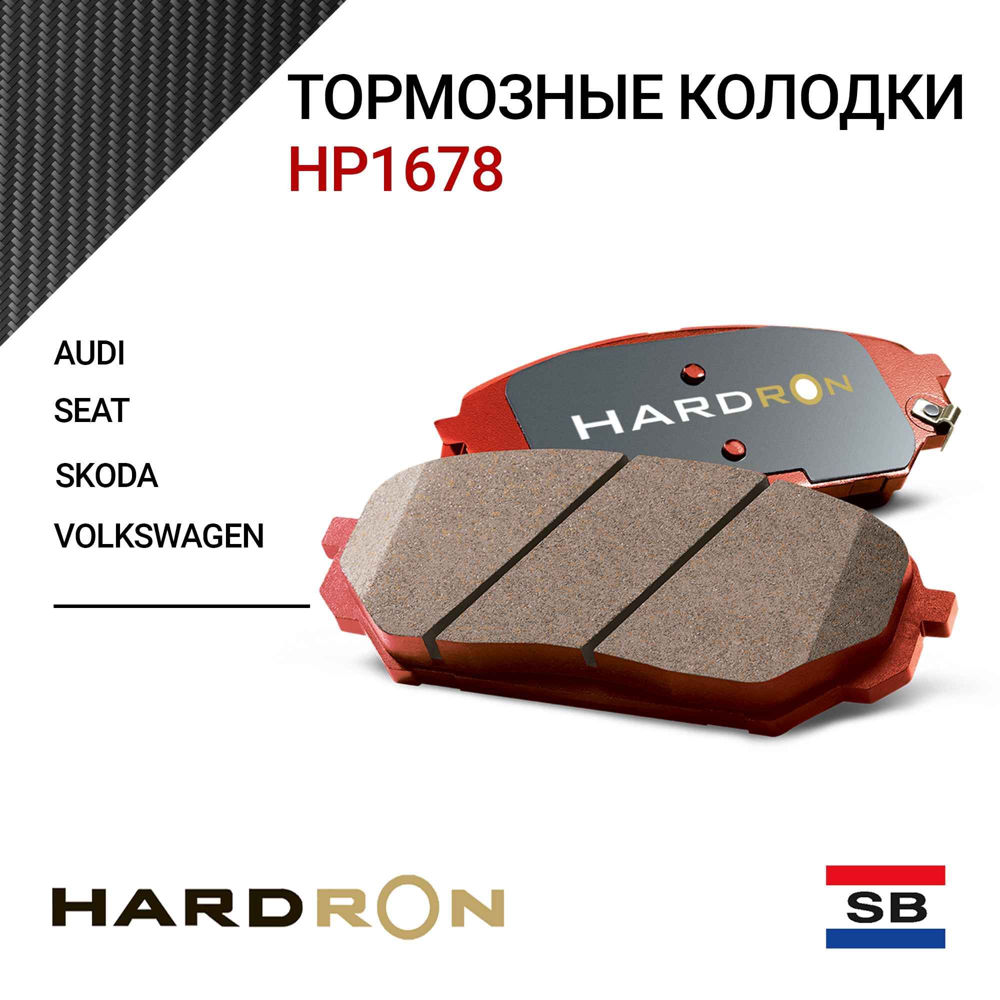 Sangsin Brake HARDRON HP1678 Колодки тормозные передние купить на OZON ...