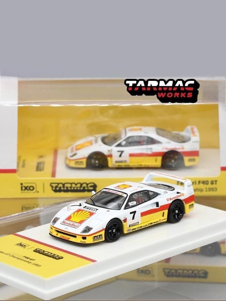 Машинка Tarmac Works TW 1/64 Ferrari F40GT Shell NO.7 Italian 1993 ...
