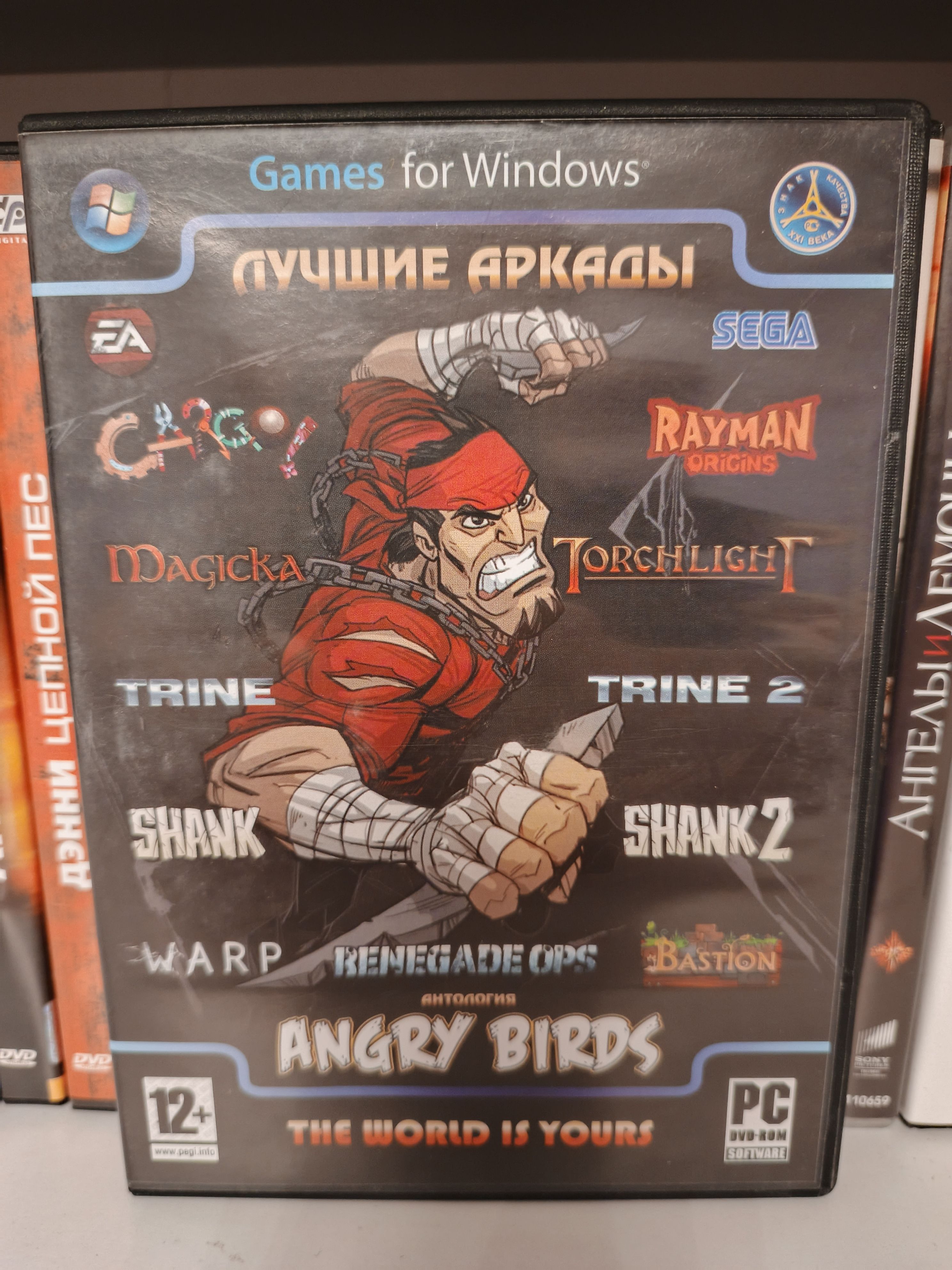 Аркадные игры (Angry Birds, Warp, Rayman Origins, Renegade Ops, Shank 1 ...