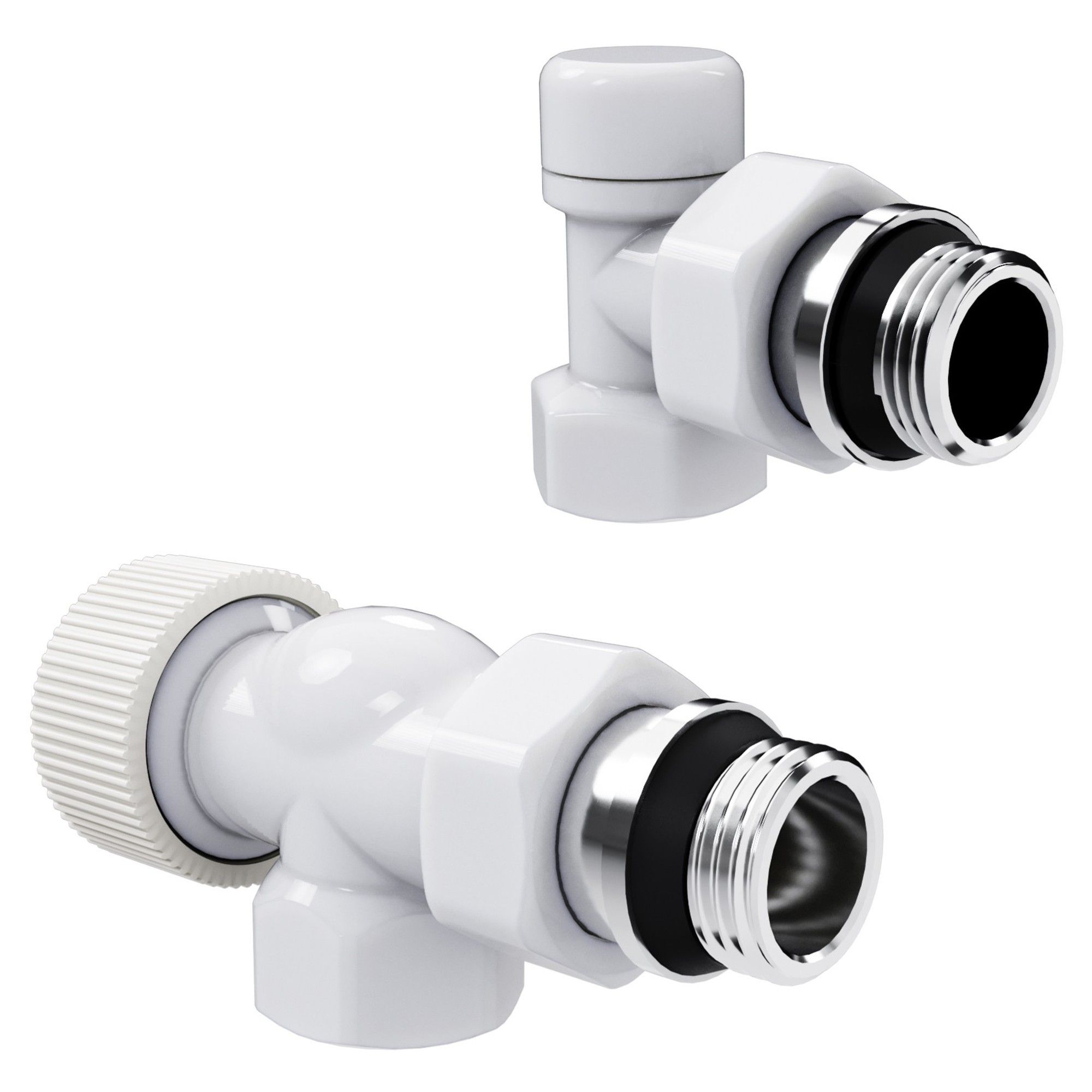 Набор термостатический осевой Royal Thermo Design 1/2"М30х1,5 (Белый ...