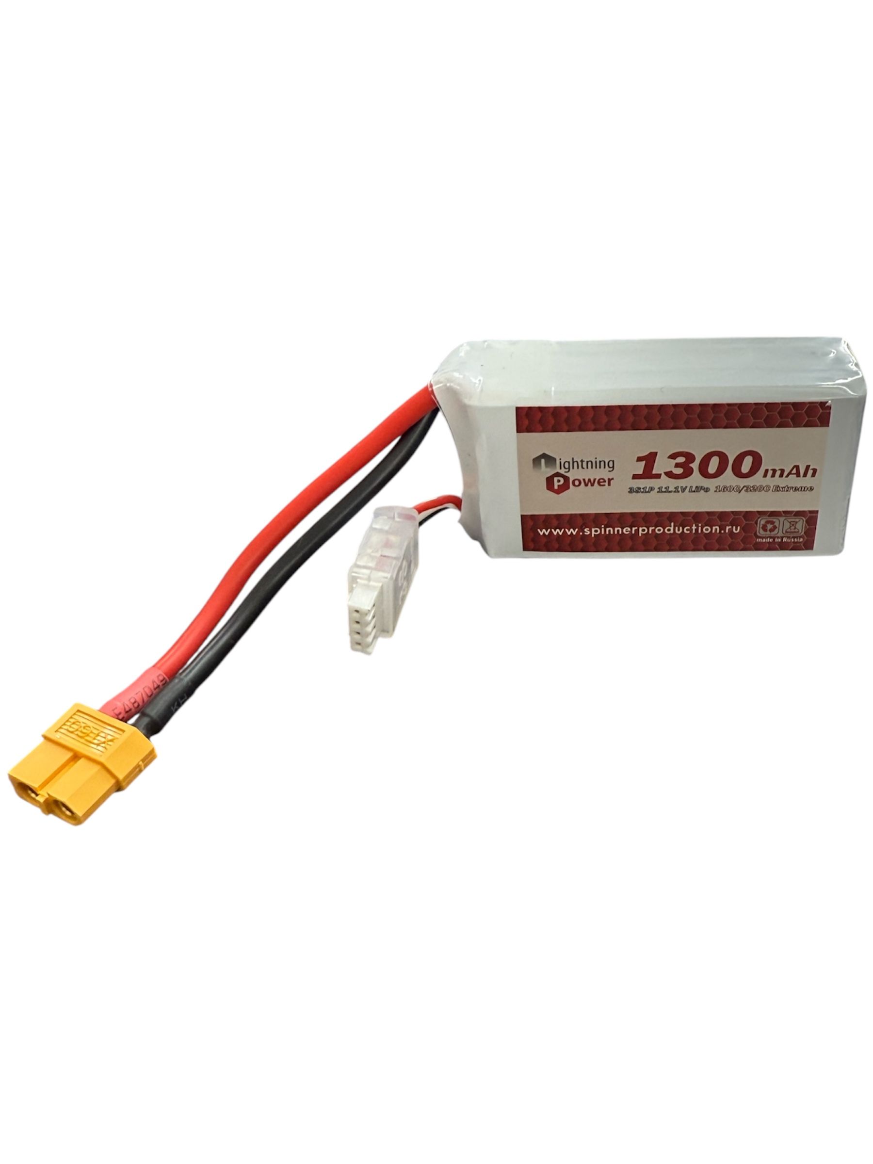 Аккумуляторная батарея LiPo для квадрокоптера 3S 1300mAh 160C XT60 ...