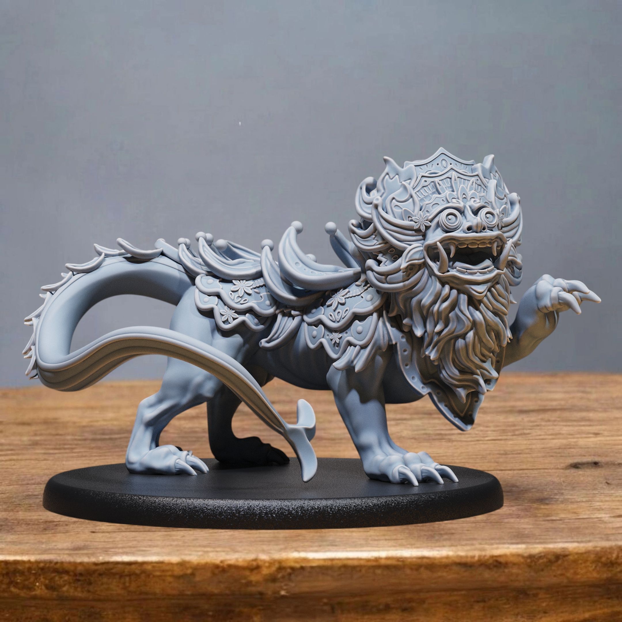 Лев Страж (Guardian Lion ) v1 фигурка для настольных игр ДнД, РНИ, (DnD ...