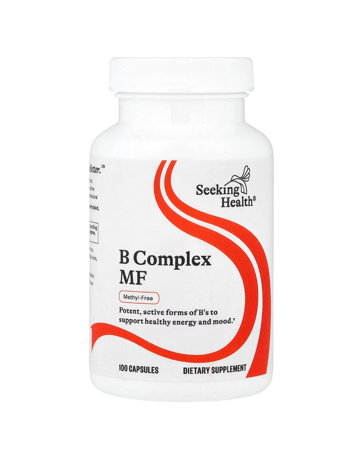 Комплекс витаминов группы В без метила, B complex MF Seeking health ...