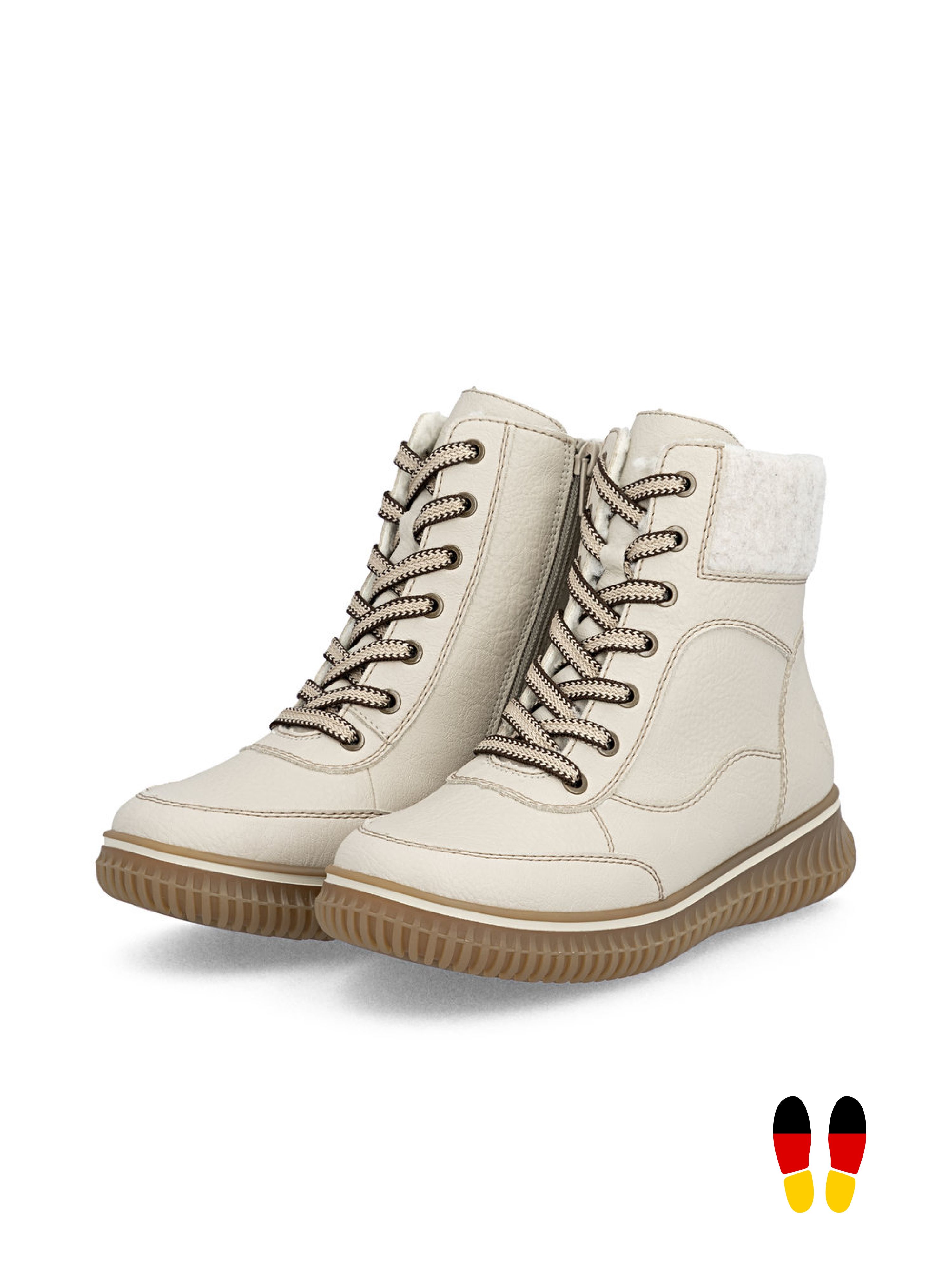 Ботинки Женский Rieker бежевый, размер 41 Еврозима G Молния Швейцария ...