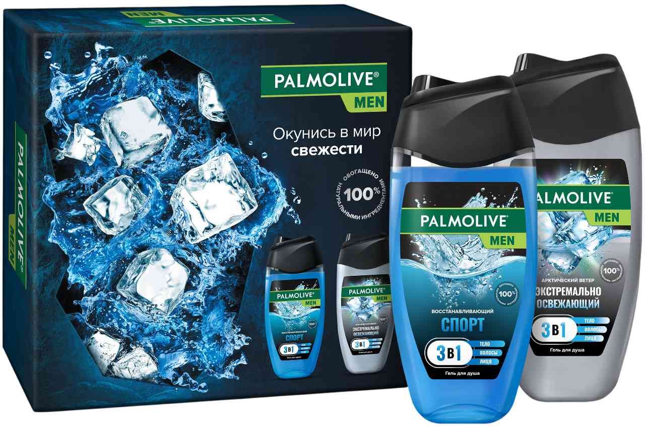 Подарочный набор Palmolive Men Спорт и Арктический ветер (гель для душа ...