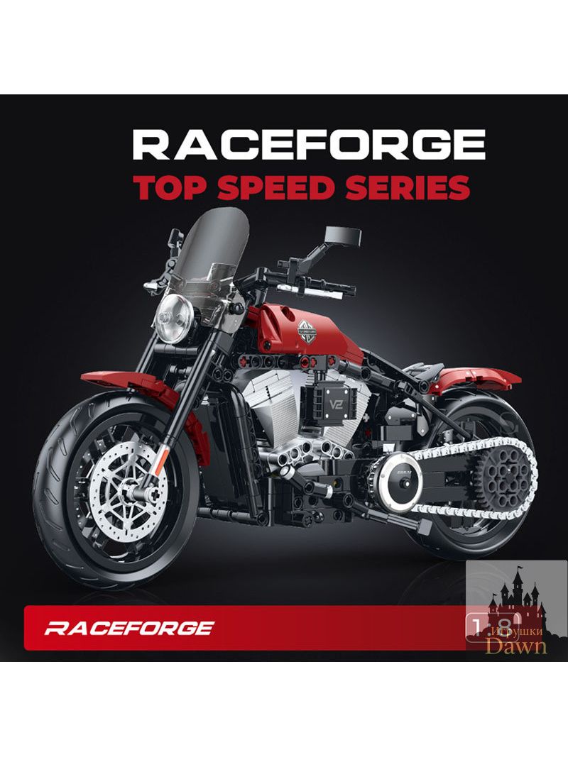 3D модель мотоцикла GULY масштаб 1:8, коллекции серии Race Forge, с ...