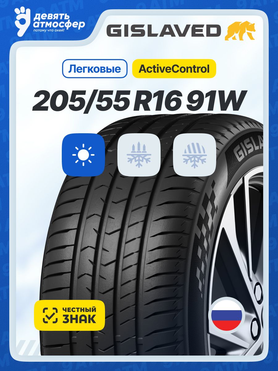 Gislaved ActiveControl Шины летние 205/55 R16 91W 16100120262 (3218583539)