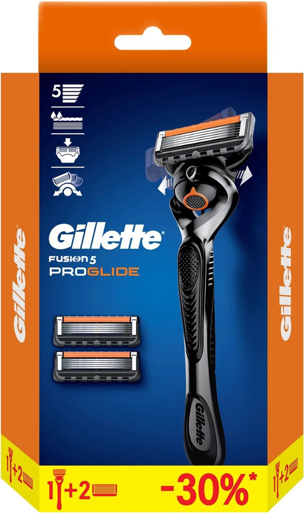 Бритва Gillette Fusion Proglide 5 + 1 кассета + 2 кассеты - купить с ...
