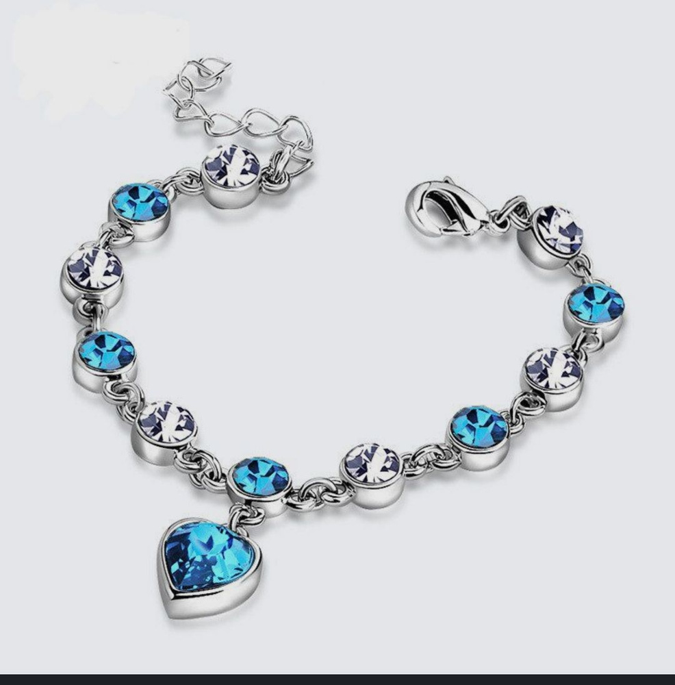 Браслет женский с подвеской сердце на руку ногу бижутерия женская ...