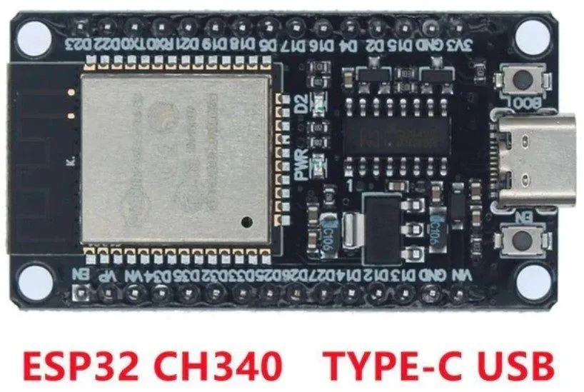 Макетная плата Nodemcu Esp32 Esp Wroom 32 Ch340 Type C Wifi Bluetooth Lua сверхнизкое