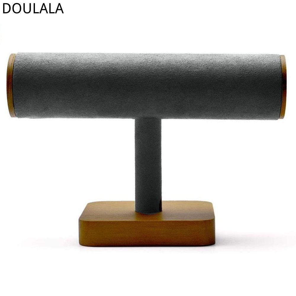 DOULALA Т-образная Подставка Для Демонстрации Ювелирных Изделий Из Массива Дерева, Держатель Для ...