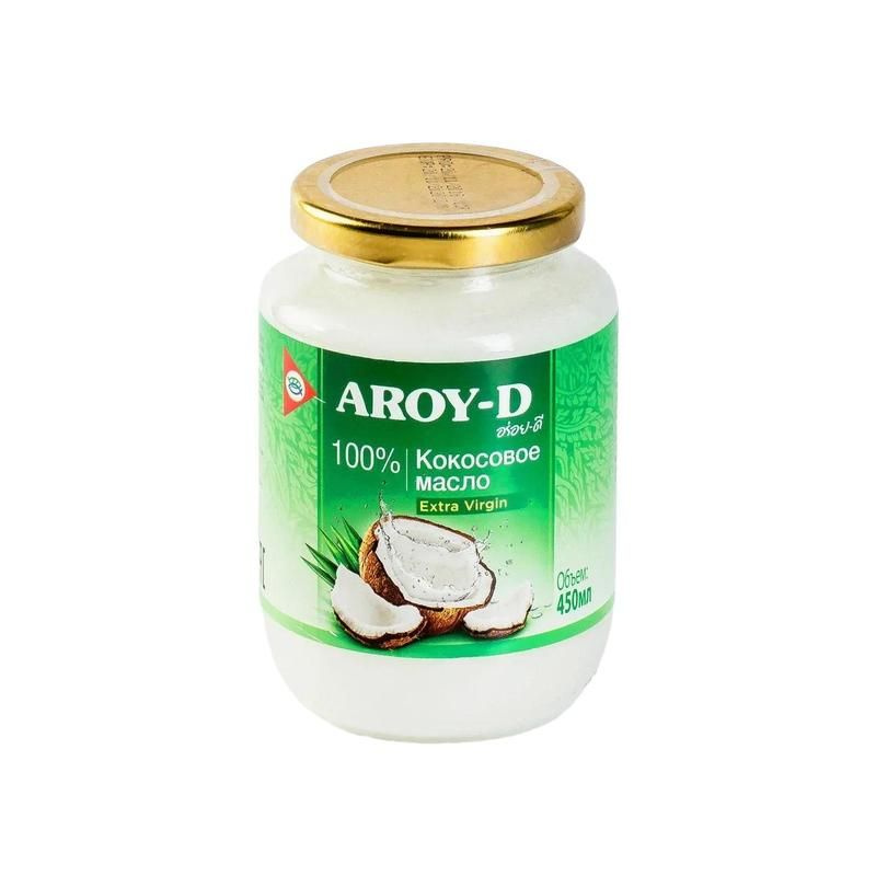 Масло кокосовое Aroy-D Extra Virgin нерафинированное 0.45 л - купить с ...