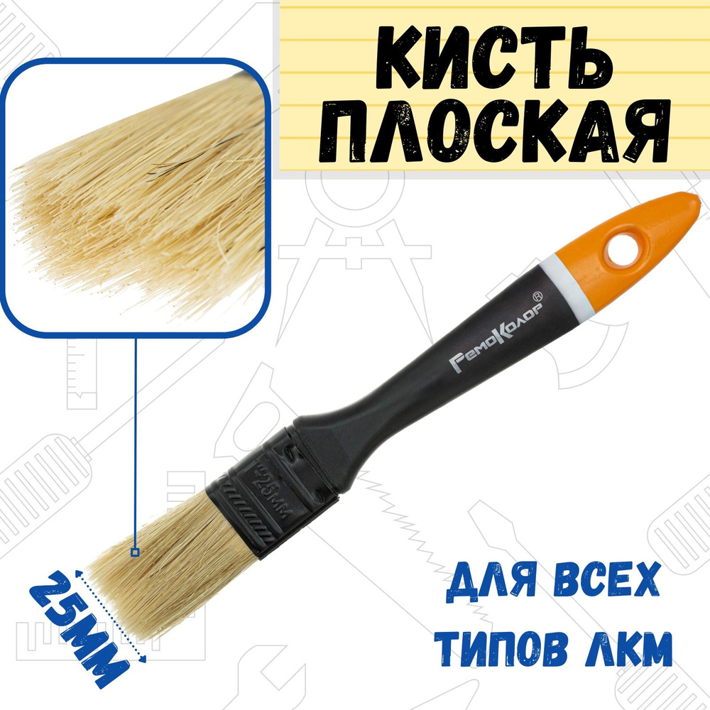 Кисть малярная плоская флейцевая купить по выгодной цене в интернет ...
