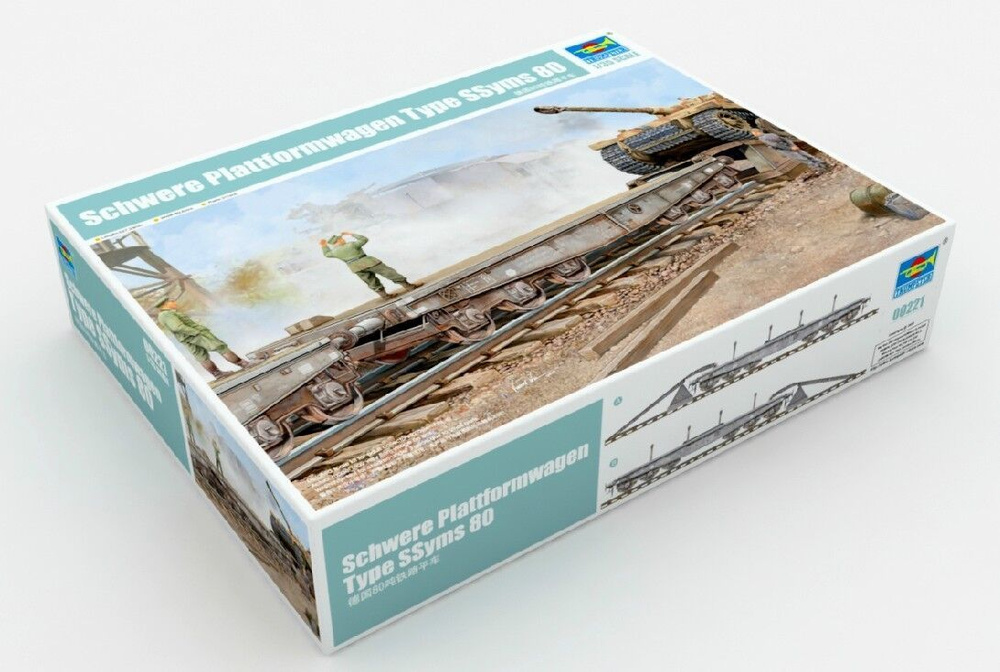 Trumpeter 1/35 00221 Тяжелая платформа SSyms 80 Танки купить на OZON по ...