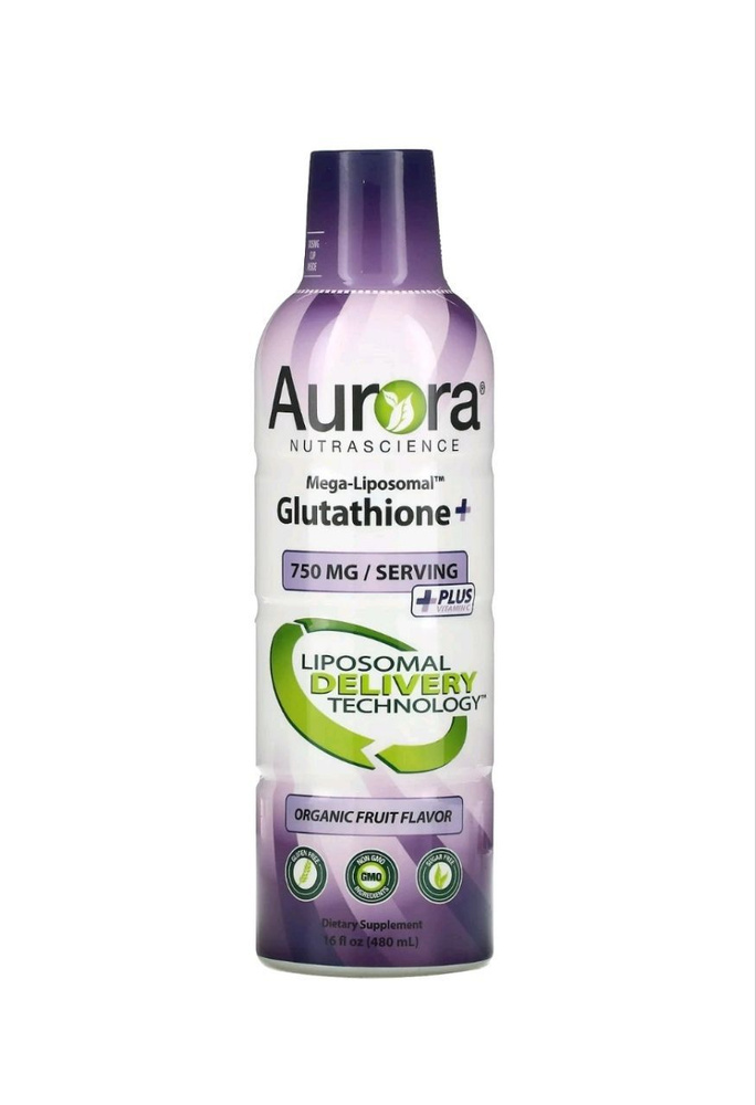 Aurora Nutrascience мегалипосомальный глутатион+, с витамином C, со вкусом органических фруктов ...