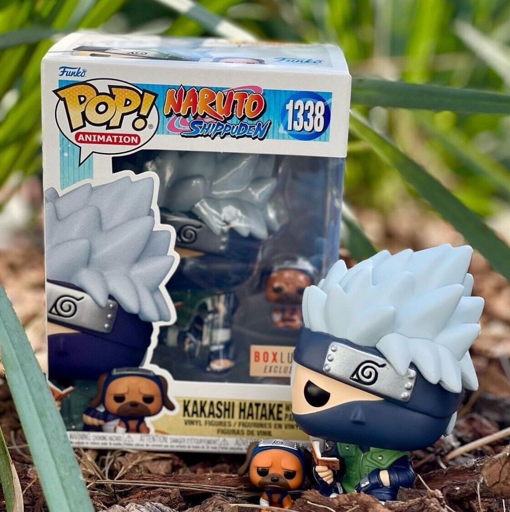 Фигурка Funko Pop! Naruto: Kakashi Hatake with Pakkun (стикер Boxlunch ...