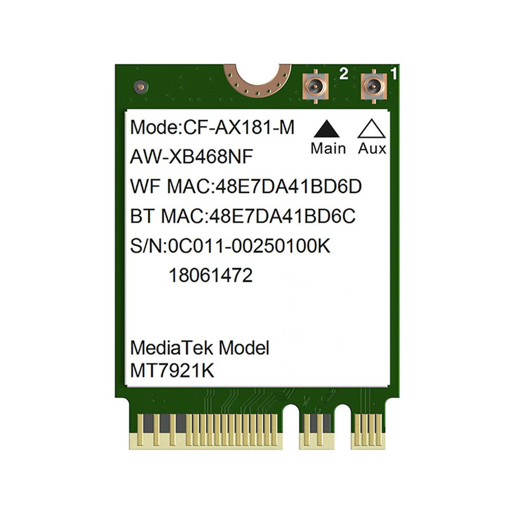 Wi-Fi-адаптер Wi-Fi 6 MT7921K(AMD RZ608) модуль 2974Mbps 2.4G/5Ghz/6Ghz ...