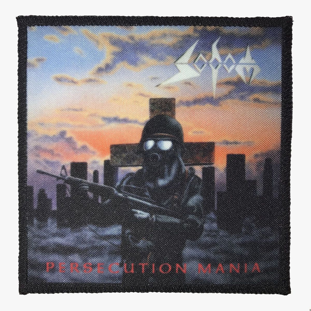 Нашивка Sodom "Persecution Mania" сублимационная патч thrash metal ...