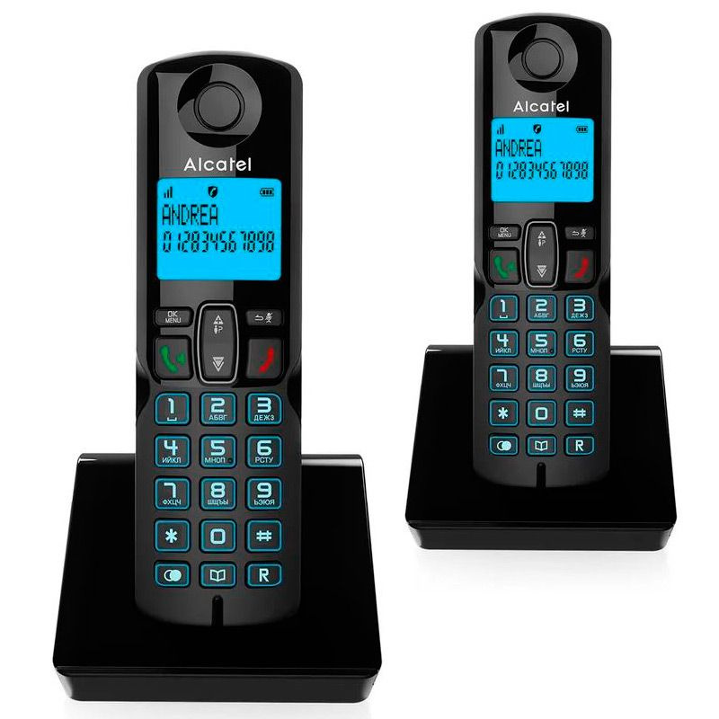 Радиотелефон Alcatel S250 Duo Black - купить с доставкой по выгодным ...