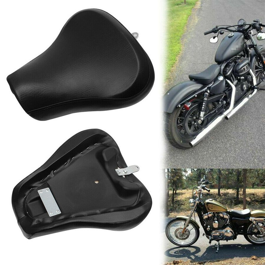 Черное Переднее Сиденье Водителя Rider Solo Для Harley Sportster 883 1200 72 48 1983-2003 купить ...