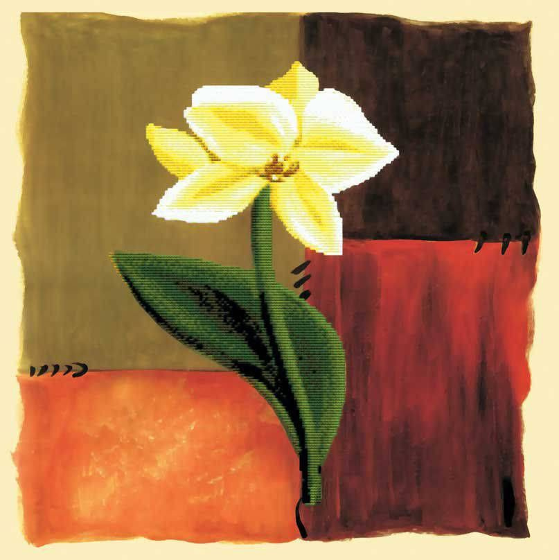 Набор для вышивания крестом по рисунку Цветок надежды арт. 7031-3d Белоснежка 55x55 см купить на ...