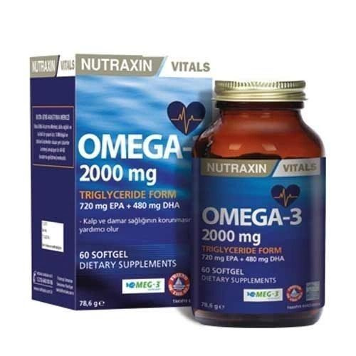 Nutraxin Омега-3 2000 мг 60 капсул - купить с доставкой по выгодным ...