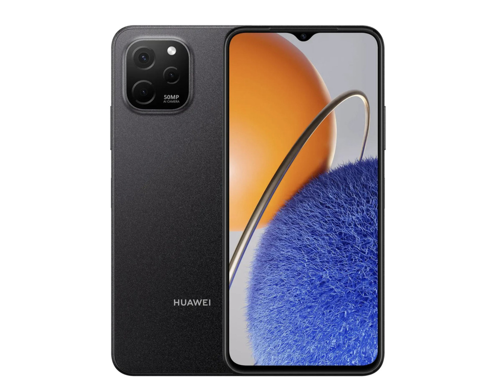 Смартфон HUAWEI nova Y61 128 ГБ 4 ГБ Черный IPS 2 SIM купить c ...
