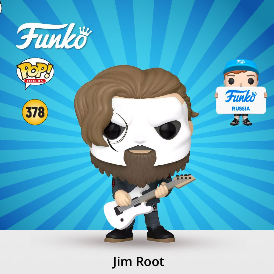 Фигурка Funko POP! Rocks Slipknot Jim Root With Guitar/ Фанко ПОП в ...