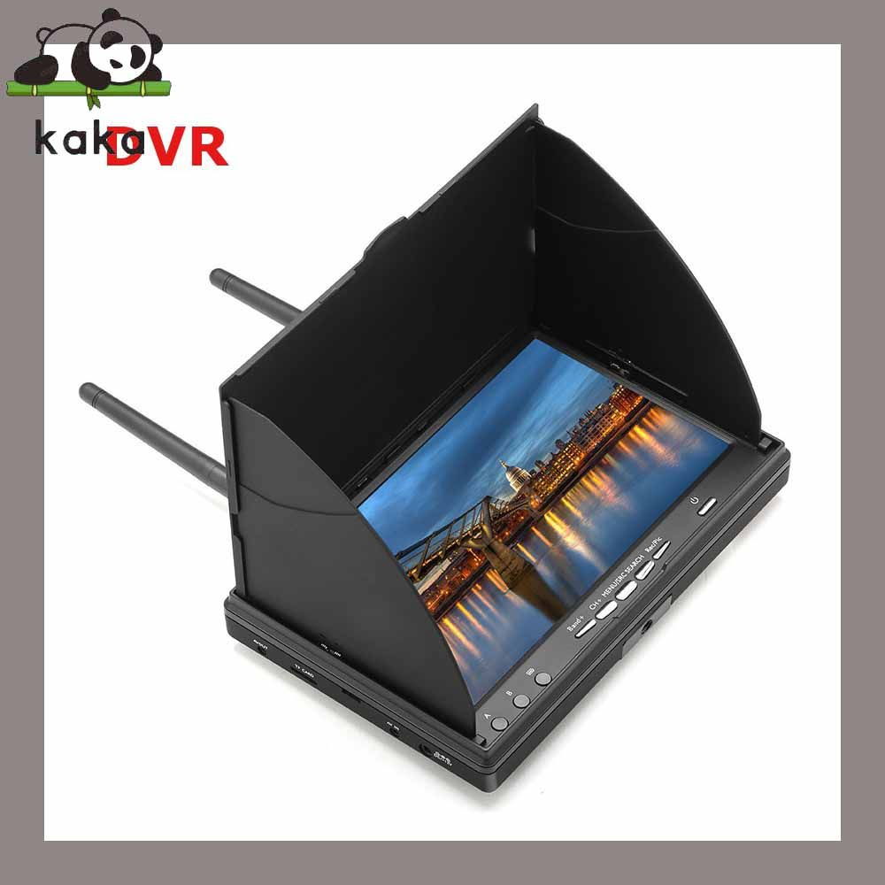 LCD5802D FPV-монитор с DVR 5.8G 40CH 7-дюймовый ЖК-монитор 800x480 ...