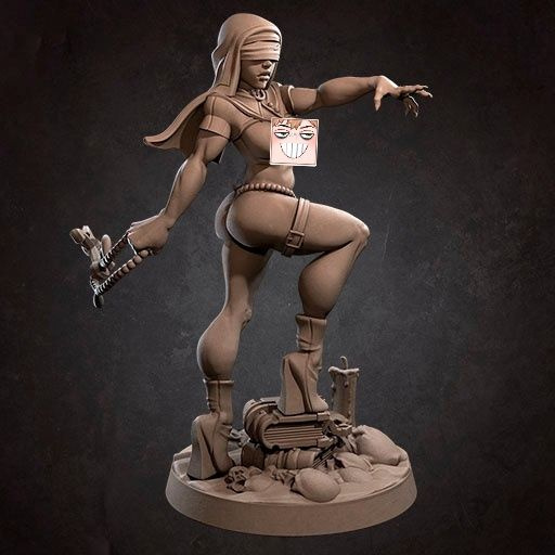 Миниатюра Warhammer/DnD Battle Nun Blind NSFW - купить с доставкой по выгодным ценам в интернет ...