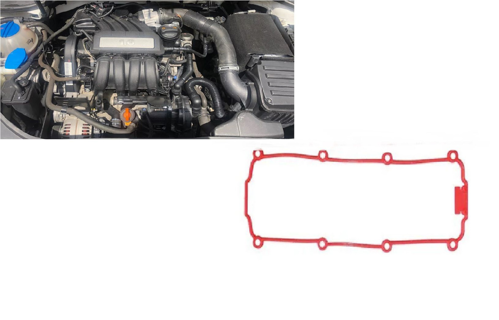 Прокладка клапанной крышки силикон для двигателей BSE 1.6 Ауди ...