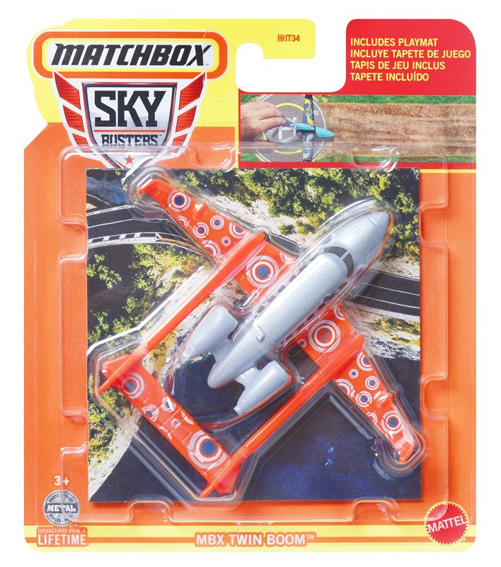 Машинка 2024 Matchbox 1/64 PLANE SKY BUSTERS AIRBUS A320 BUBBLE COPTER ...