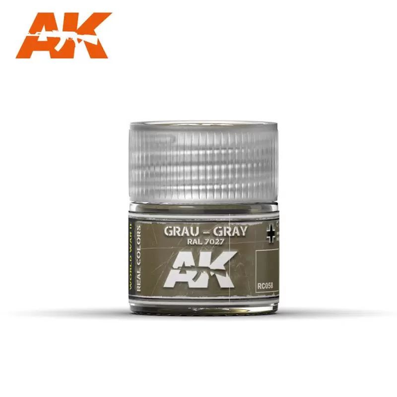 Краска Grau-Gray RAL 7027 (серый) 10ml AK Interactive RC058 - купить с ...