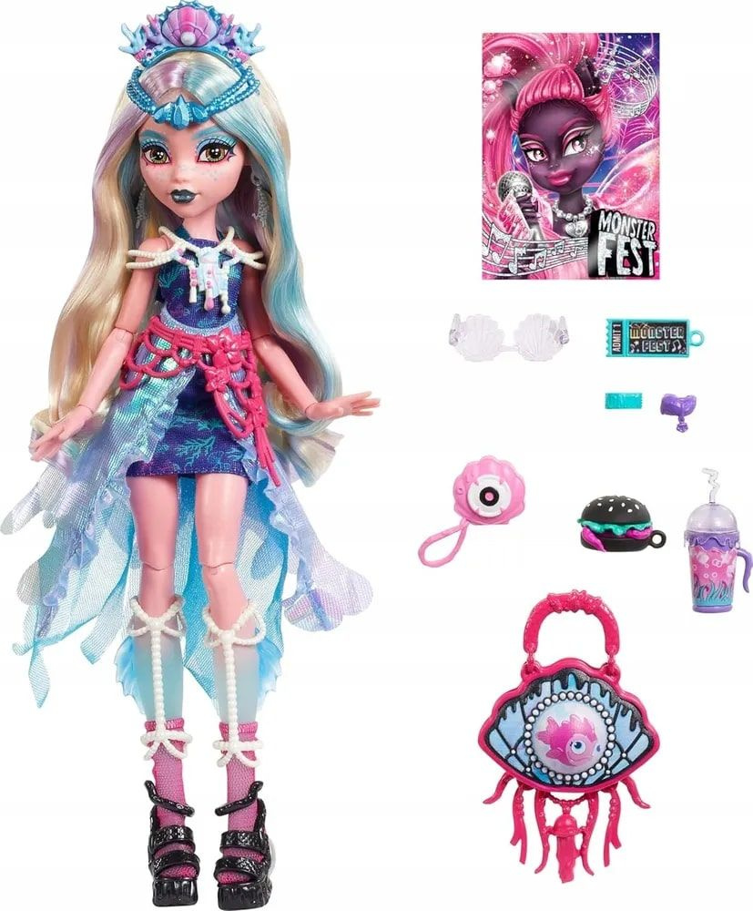 Кукла Монстр Хай Лагуна Блю Monster High Фестиваль монстров, Monster Fest Lagoona Blue HXH82 ...