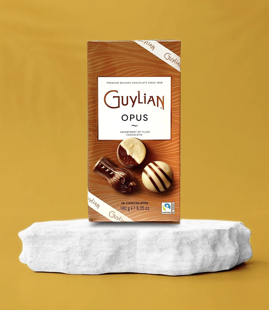 Конфеты Guylian шоколадные OPUS из горького, молочного и белого ...