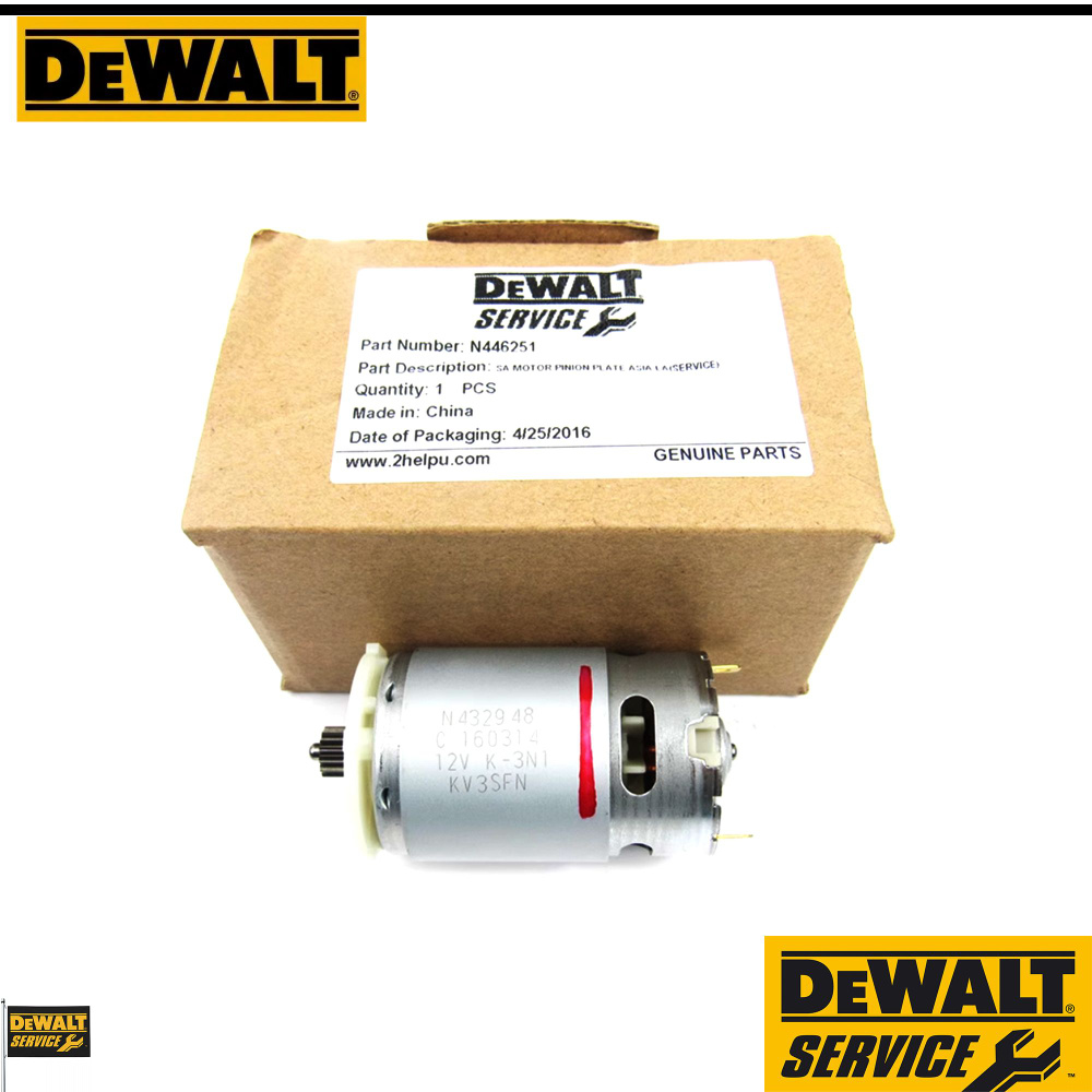Оригинальный Dewalt DCD700 DCD710 DCD701 Мотор Электродвигатель N446251 ...