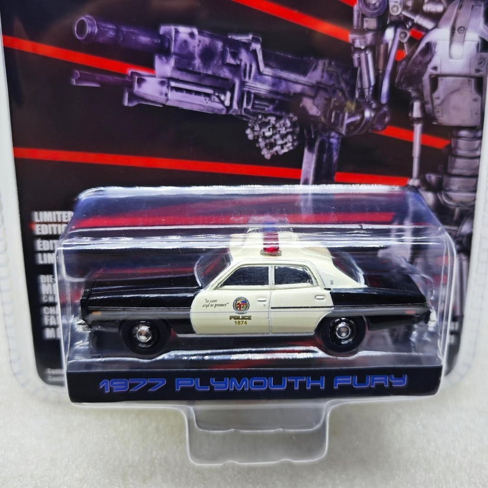 Машинка GreenLight 1/64 1984-1977 Plymouth Metropolitan Police Car Die ...