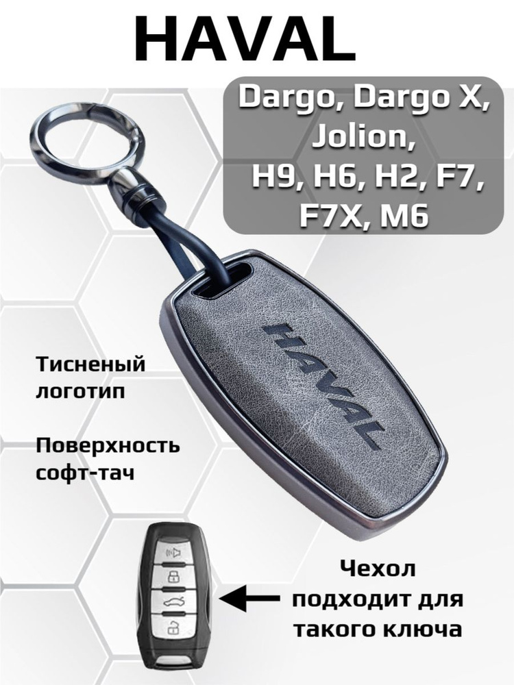 Чехол для ключа Haval Jolion, Dargo, H9, H6, H2, F7, F7X, M6 - купить с доставкой по выгодным ...