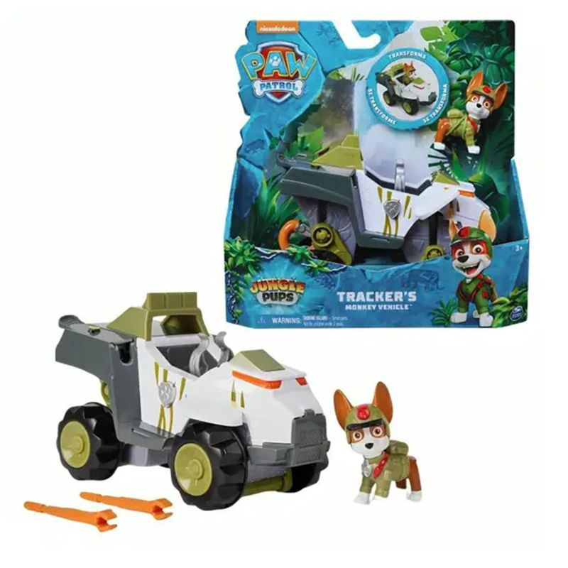 Spin Master Nickelodeon Paw Patrol Jungle Pups with Themed Vehicle Toy ...
