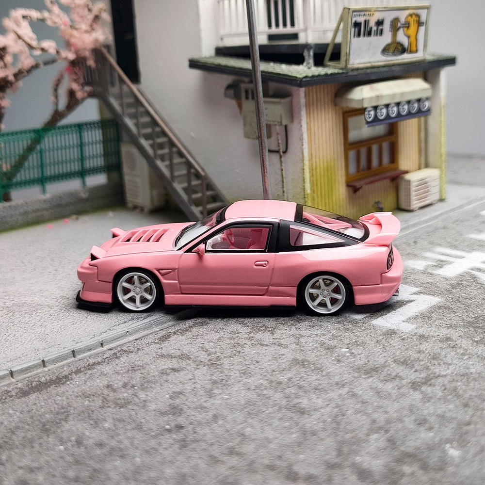 Машинка Micro Turbo 1/64 Spirit Rei 180SX 2024 Valentine's Day Special ...